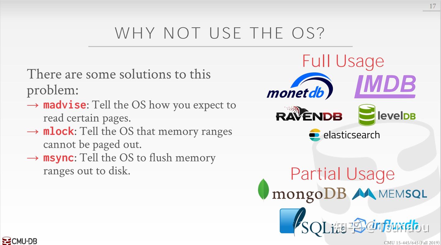 CMU-15-445 Intro to Database Systems 学习笔记 - 知乎