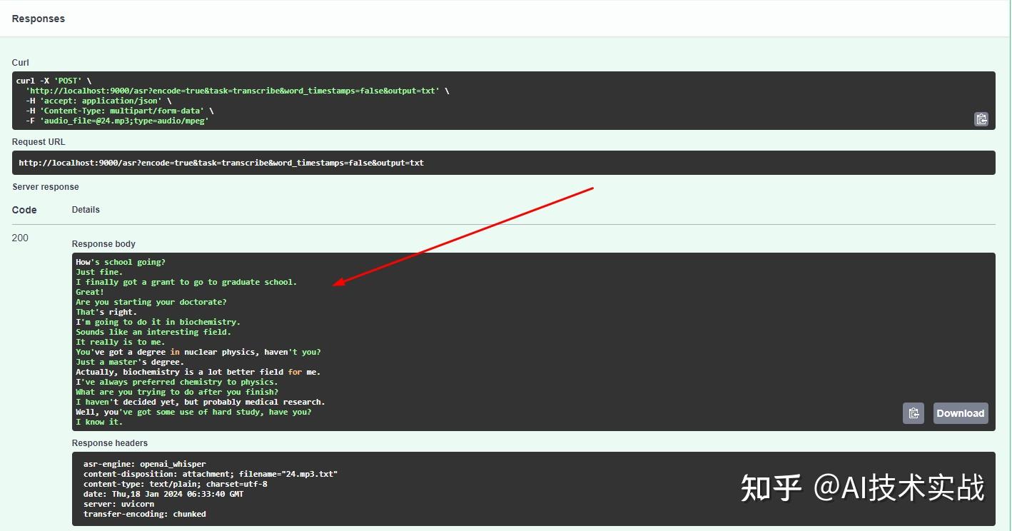 Whisper:基于Whisper ASR Webservice实时语音识别 - 知乎