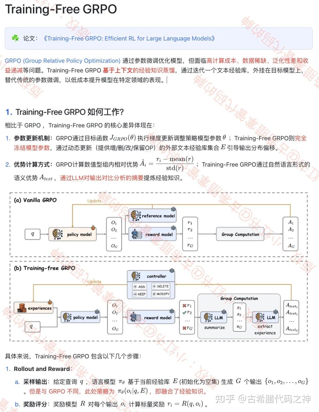 清华学长解读｜Training-Free GRPO是啥？ - 知乎