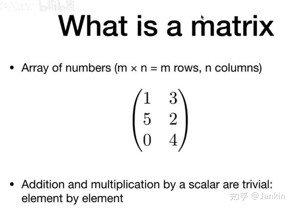 GAMES101 Lecture 2 线性代数回顾 - 知乎