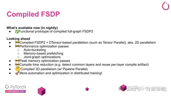 PyTorchConf2024，利用Torch.Compile、FSDP2、FP8等技术加速LLM训练 - 知乎