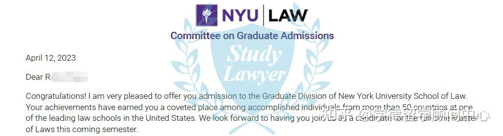 哥大、纽大LLM继续放榜中，恭喜收到offer的学律申请者 - 知乎