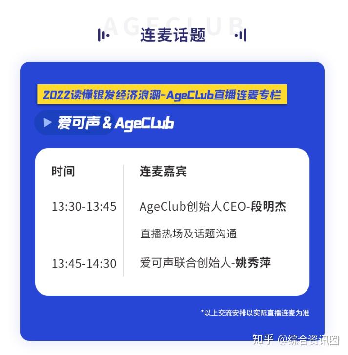 读懂银发经济浪潮，爱可声助听器&AgeClub直播连麦等你！ - 知乎