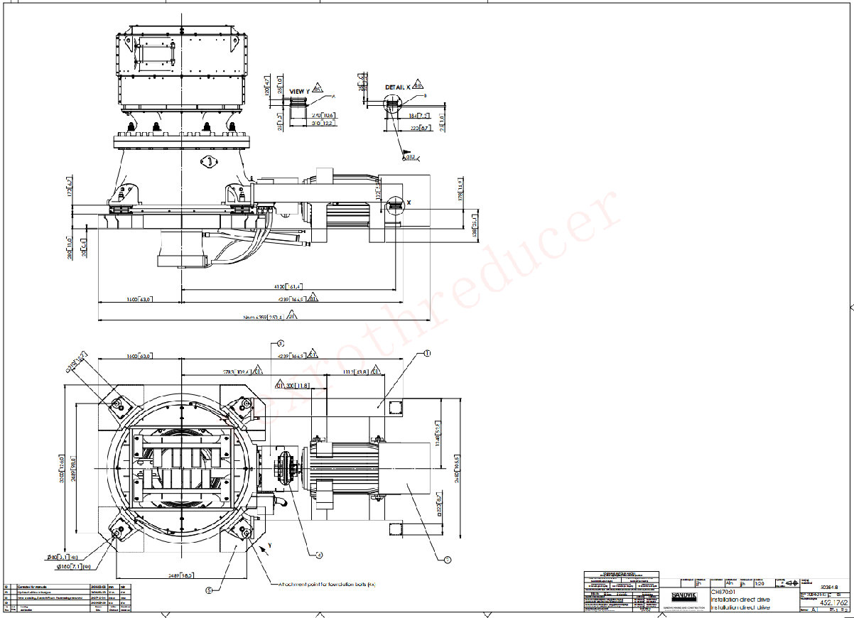 SANDVIK山特维克CH870/CH890圆锥破碎机图纸 - 知乎