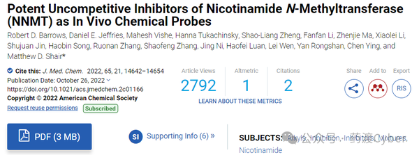 药渡Cyber解析，研究发现：NNMT已成为治疗癌症的有效靶点 - 知乎