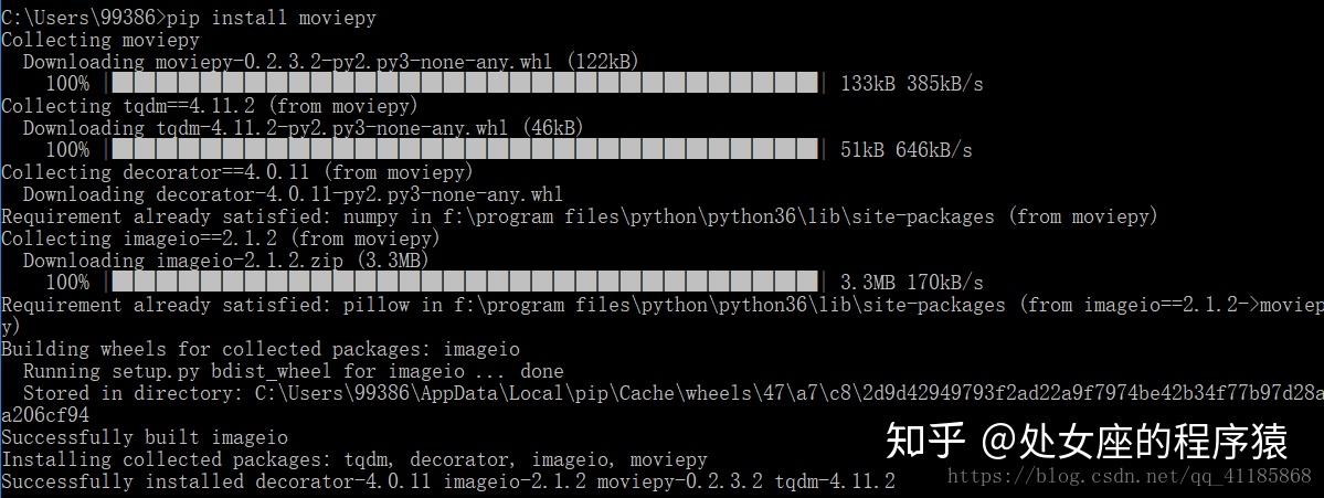 Py之moviepy：python库之moviepy的简介、安装、使用方法详细攻略 - 知乎