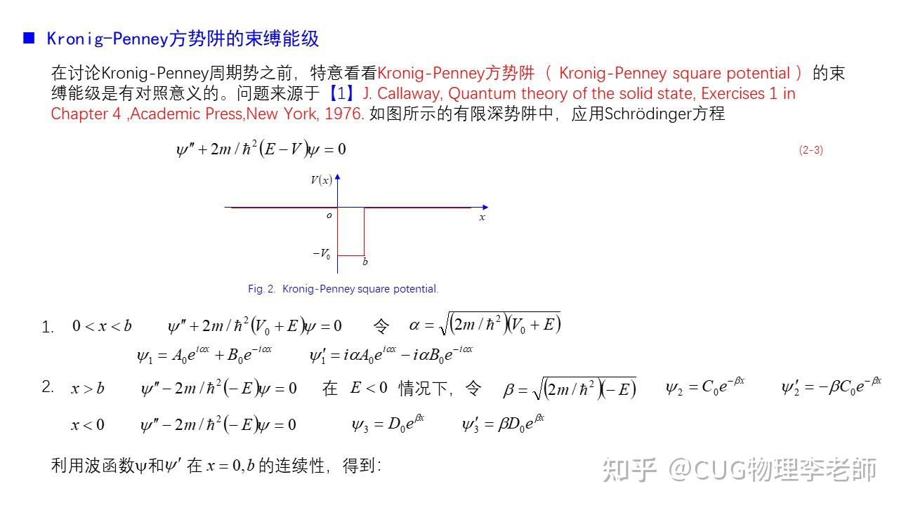 能带论之Kronig-Penney模型 - 知乎