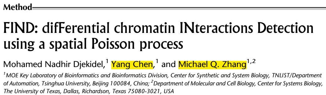清华张奇伟、陈阳合作组开发4D基因组学新工具——FIND - 知乎