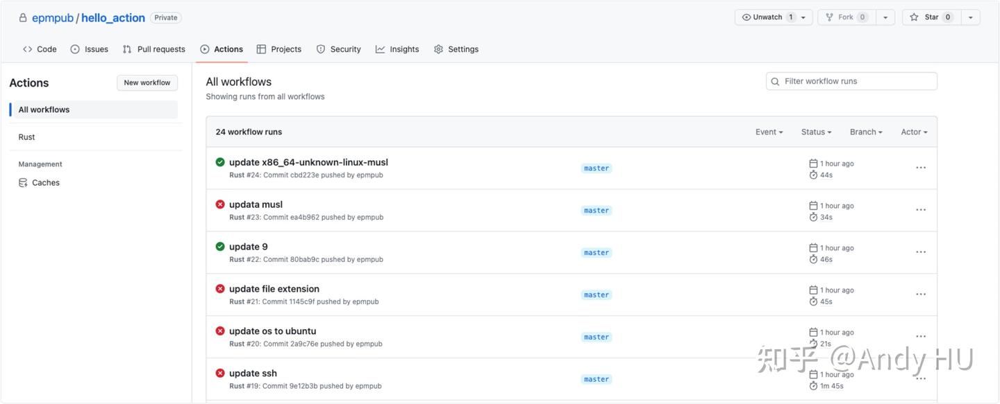 使用GitHub Action构建简单的 Rust CI/CD系统 - 知乎