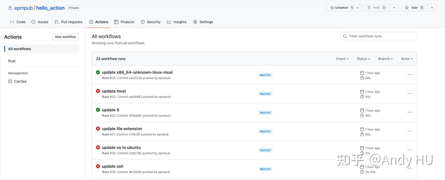 使用GitHub Action构建简单的 Rust CI/CD系统 - 知乎