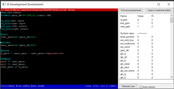 自己写一个效果器！——REAPER JSFX （1） - 知乎