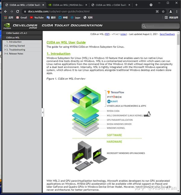 深度学习环境配置 Windows+WSL2 - 知乎