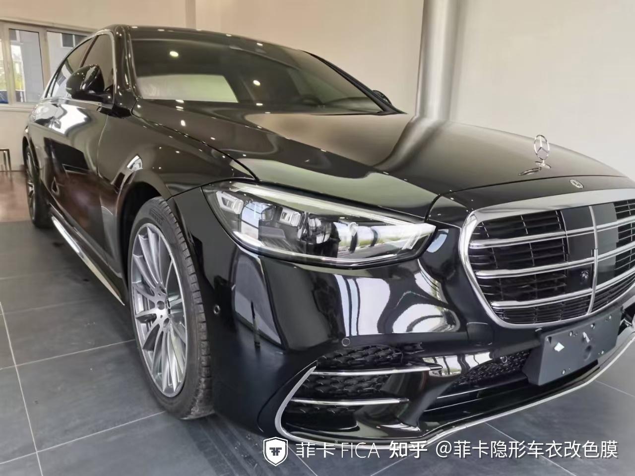 奔驰S450L贴膜菲卡隐形车衣案例 - 知乎