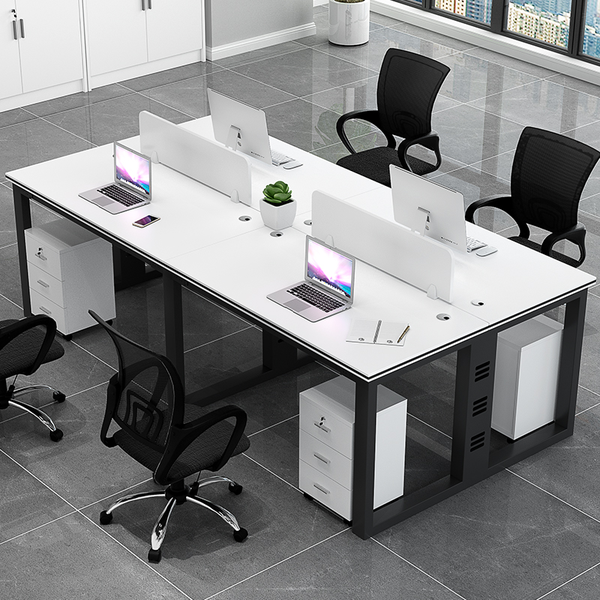 办公桌椅组合办公室工位电脑桌四六人位组合办公桌屏风卡座职员桌 - 知乎