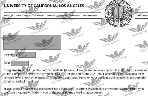 2023 VH Offer | 热门CS项目！UCLA计算机科学硕士offer！恭喜！ - 知乎