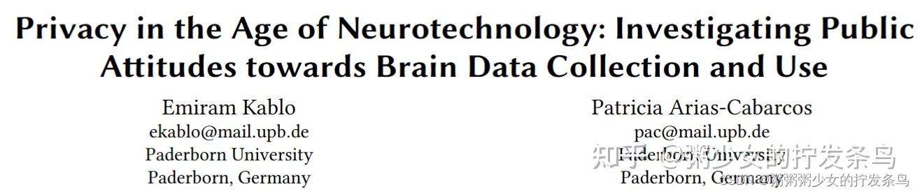 Privacy in the Age of Neurotechnology: Investigating Public Attitudes ...