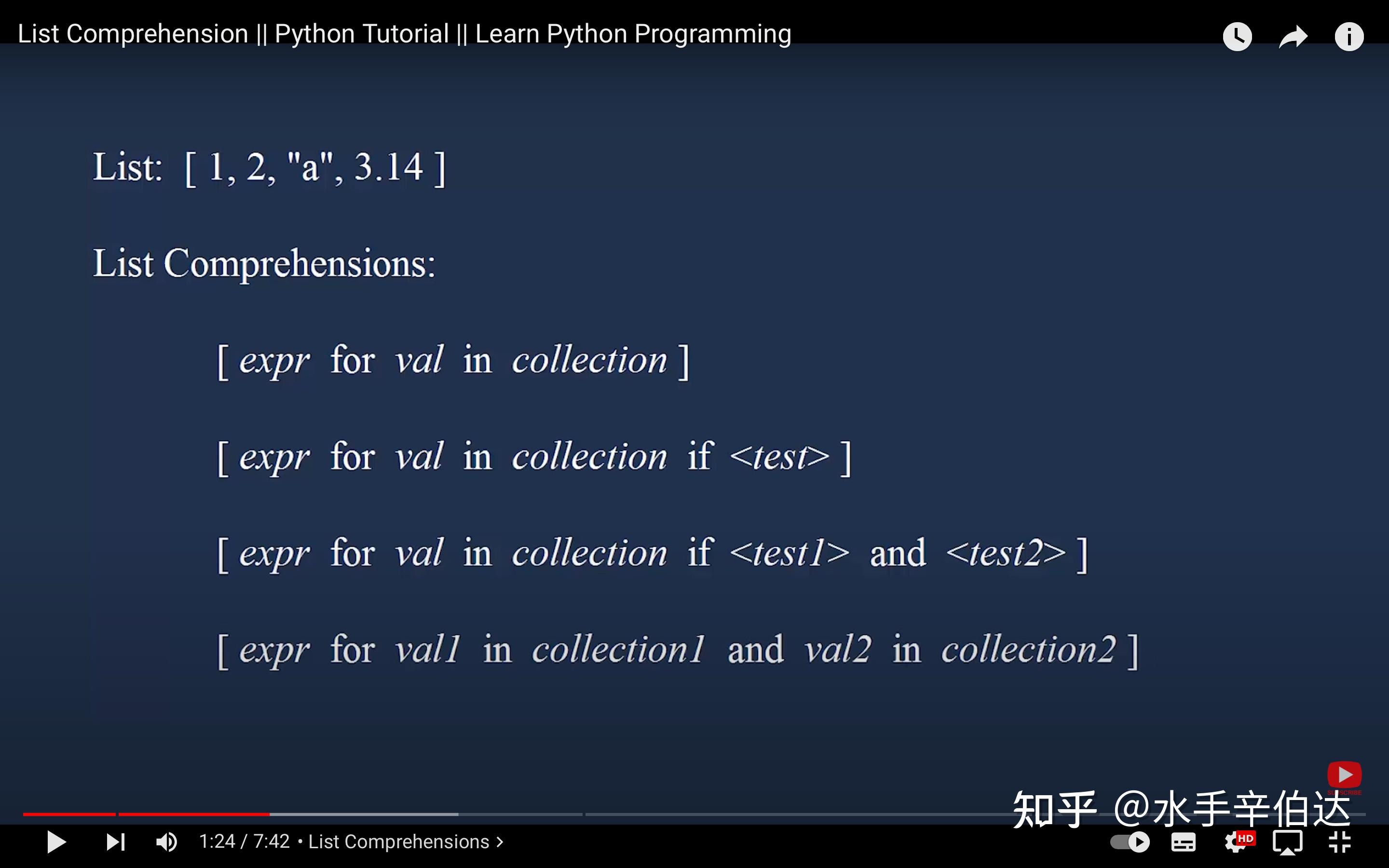 Python List Comprehension 
