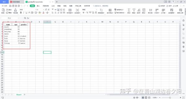 Python之pandas的常用技能【写入数据】 知乎