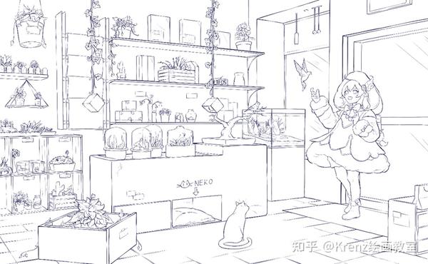 Krenz绘画教室【优秀作业心得】基础透视与结构-0108 - 知乎