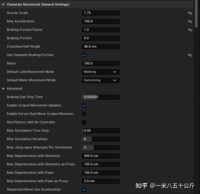 [UE5 P8]Character类和 Character Movement - 知乎