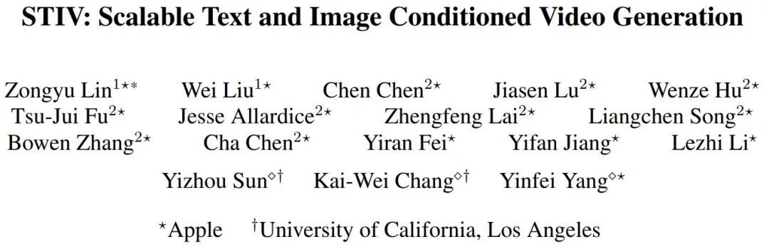 Sora之后，苹果发布视频生成大模型STIV，87亿参数一统T2V、TI2V任务 - 知乎