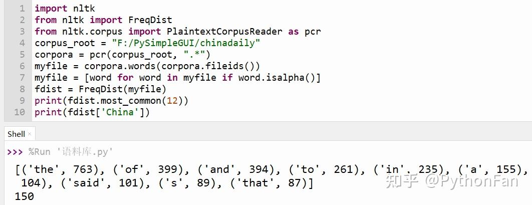 如何采用Python中的NLTK进行语料库数据分析 - 知乎