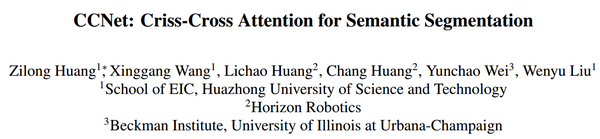 CCNet: Criss-Cross Attention - 知乎