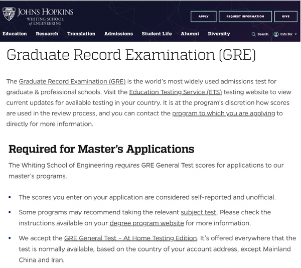 GRE考试费用上涨！美国高校这些专业需提供GMAT/GRE成绩！ - 知乎