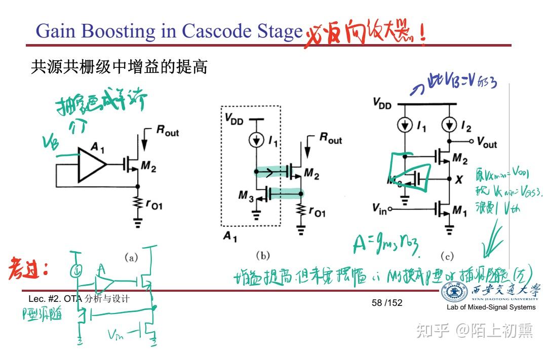 gain-boosting调节型共源共栅结构 - 知乎