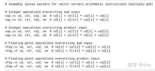 RISCV V扩展（二）Vector指令文档 - 知乎