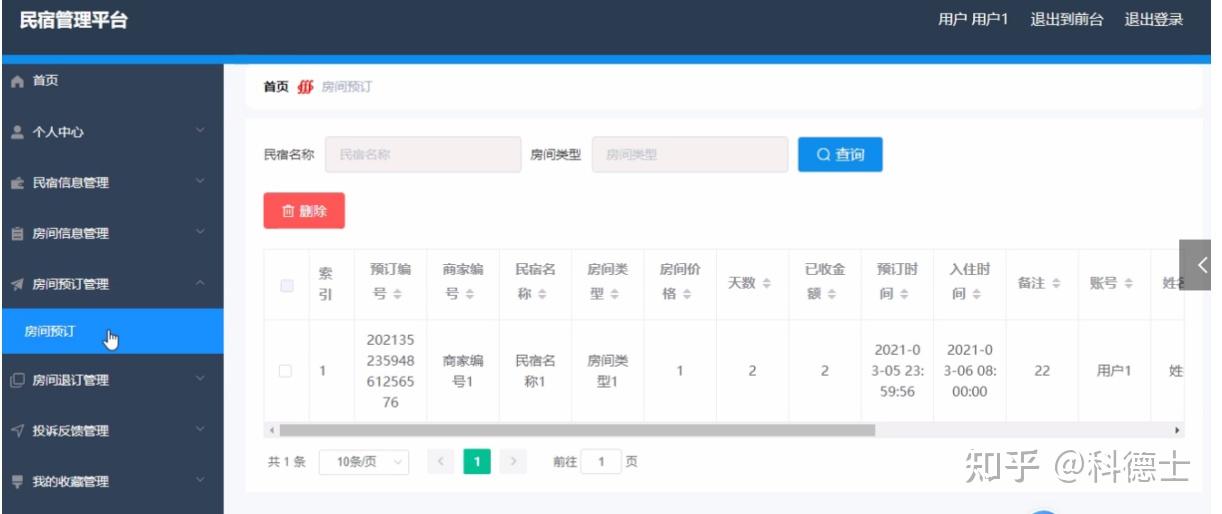基于springboot的 民宿管理平台系统”的设计与实现（源码数据库文档ppt 知乎
