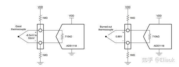 具有内部温度传感器 CJC 的双通道 K 型热电偶测量电路 - 知乎