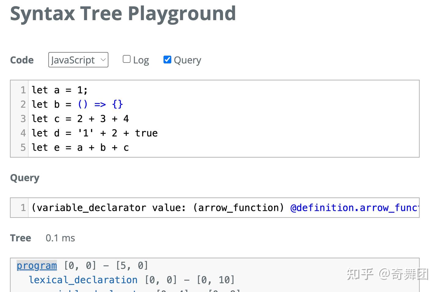 利用 Tree-sitter 进行语法树分析 - 知乎