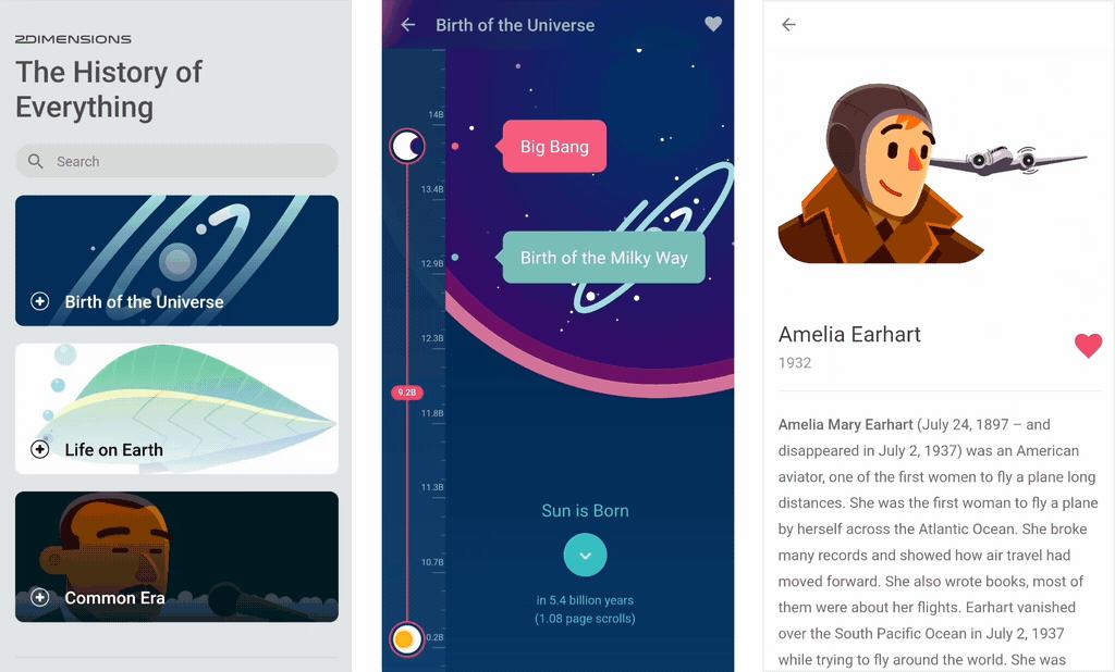 Flutter 示范应用现已开源 — 万物起源(The History of Everything) - 知乎