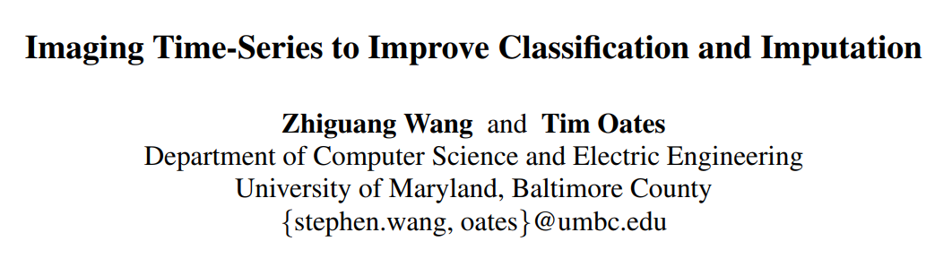 两篇时间序列转成图像的论文 - 知乎