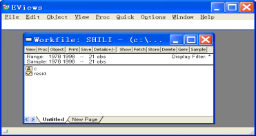 EViews 基本操作 - 知乎