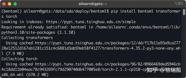 BentoML-0006-部署 Transformer 模型-01 - 知乎