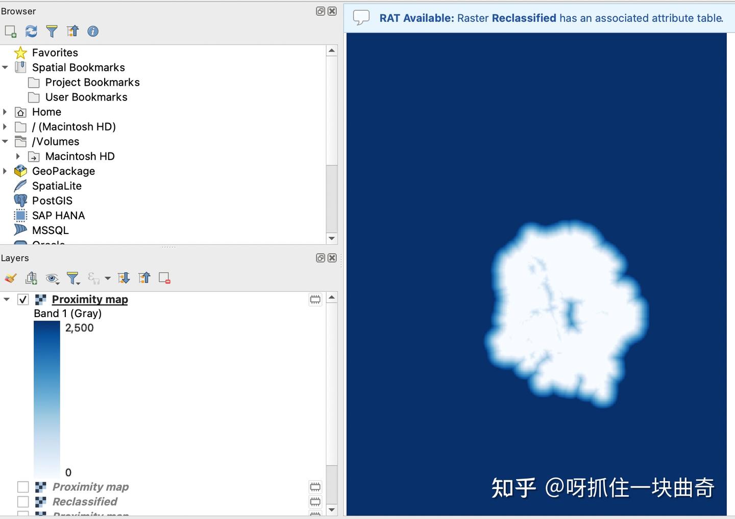 QGIS｜raster proximity栅格接近度 - 知乎