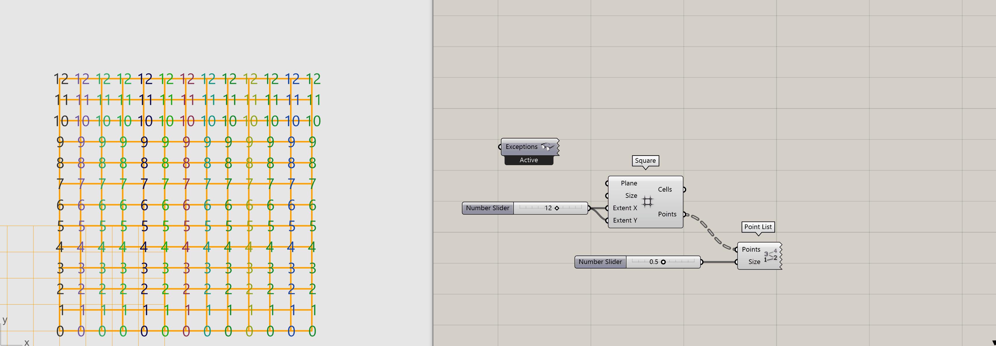 Grasshopper趣味教程（Demo）_第四关_中级训练场_数据魔咒 - 知乎