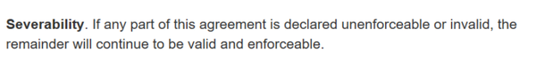 Tip 9：Severability 条款独立性 - 知乎