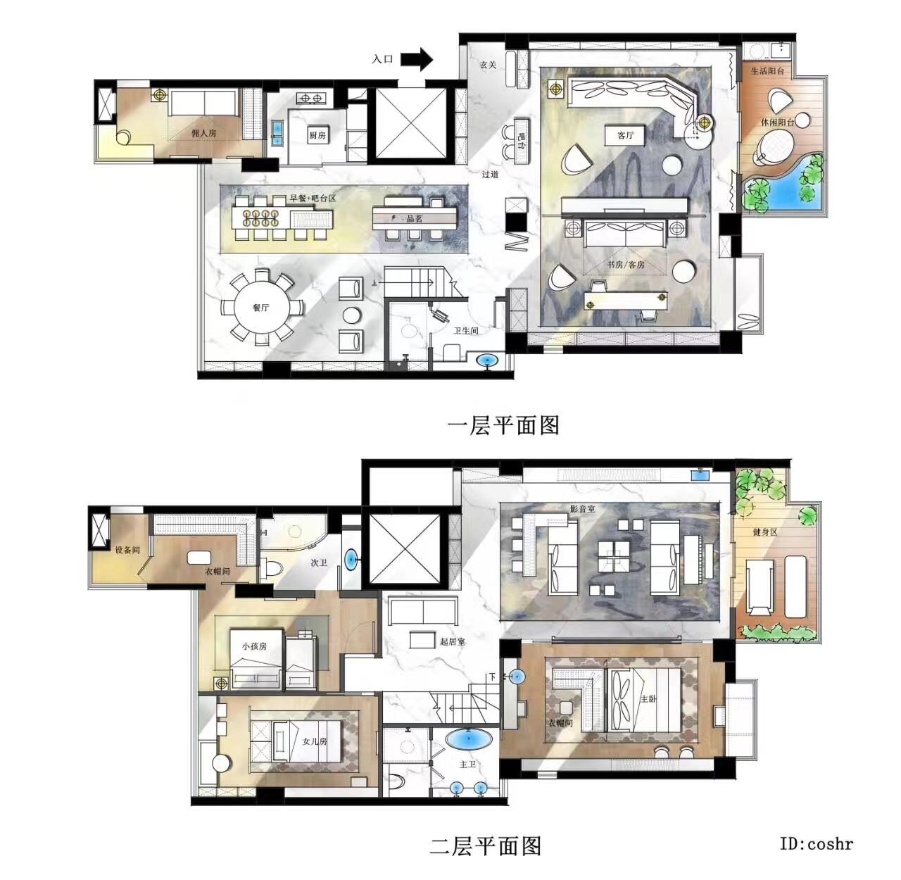 「干货」最新室内设计PS彩屏图平立面户型方案家具彩色素材｜要不要？PSD原图！ - 知乎