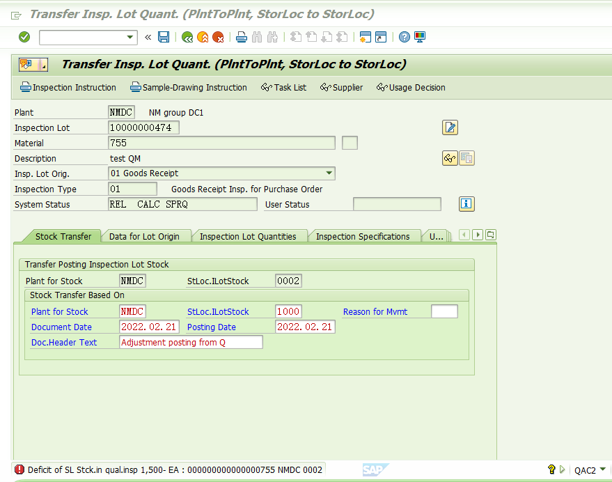 SAP QM 事务代码QAC2的BUG？ - 知乎