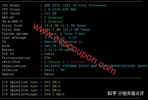 DataOnline怎么样？基于OpenStack云架构VPS（AMD EPYC 7642）实测数据 - 知乎