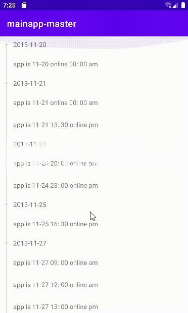 Android使用RecyclerView实现日期分组以及时间轴显示 - 知乎