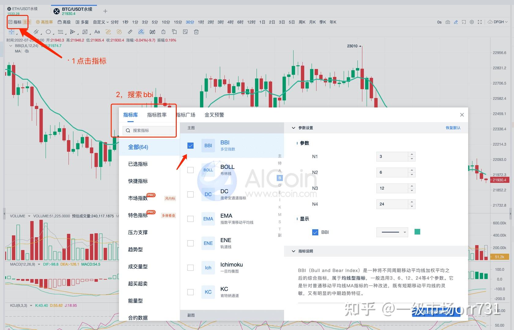 一文读懂BBI指标，巧判市场多空趋势 - 知乎