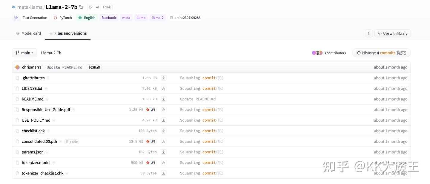 从0开始微调LLama2系列 (1) : 模型下载 - 知乎