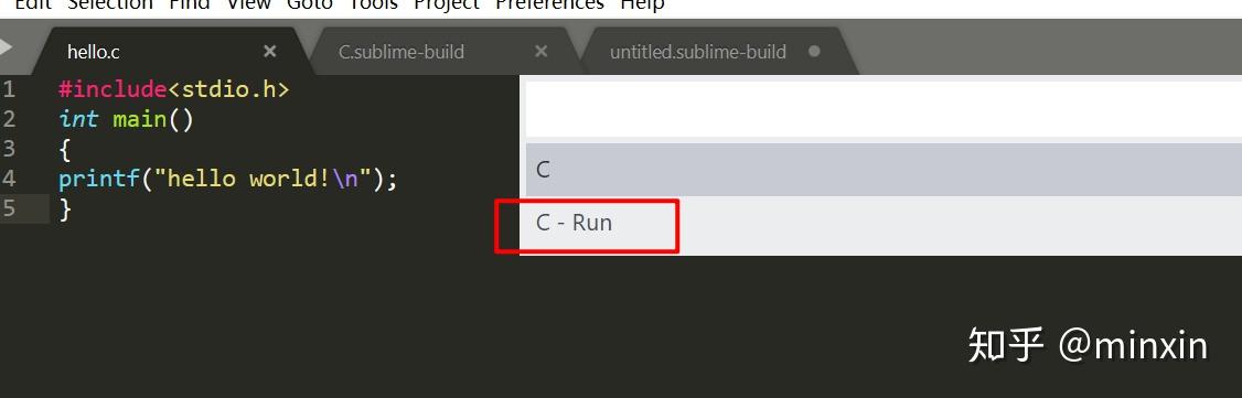 如何在Sublime Text 3中编译运行C程序 - 知乎