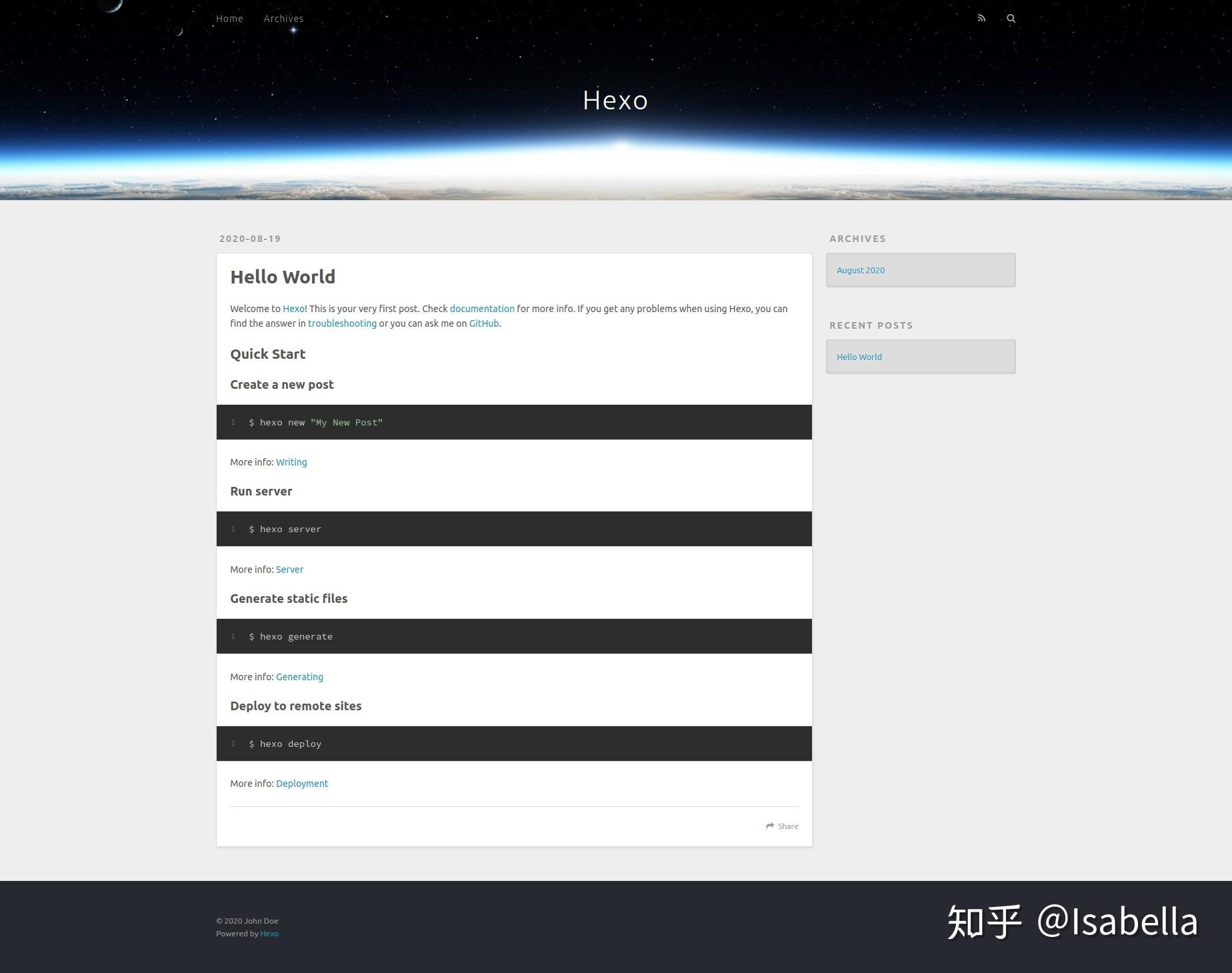 Ubuntu下GitHub+Hexo搭建博客教程一 - 知乎