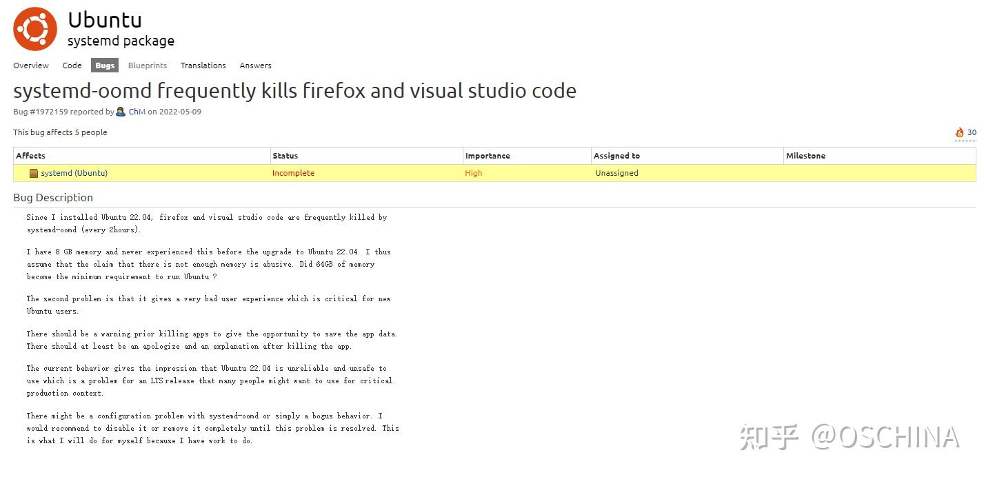 无端杀死应用，Ubuntu 22.04遭吐槽 - 知乎