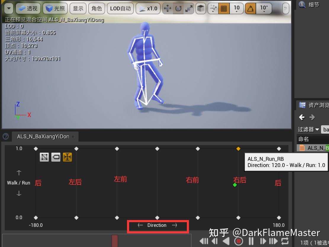 UE4 UE5 骨骼动画 高级运动系统 八向移动 - 知乎
